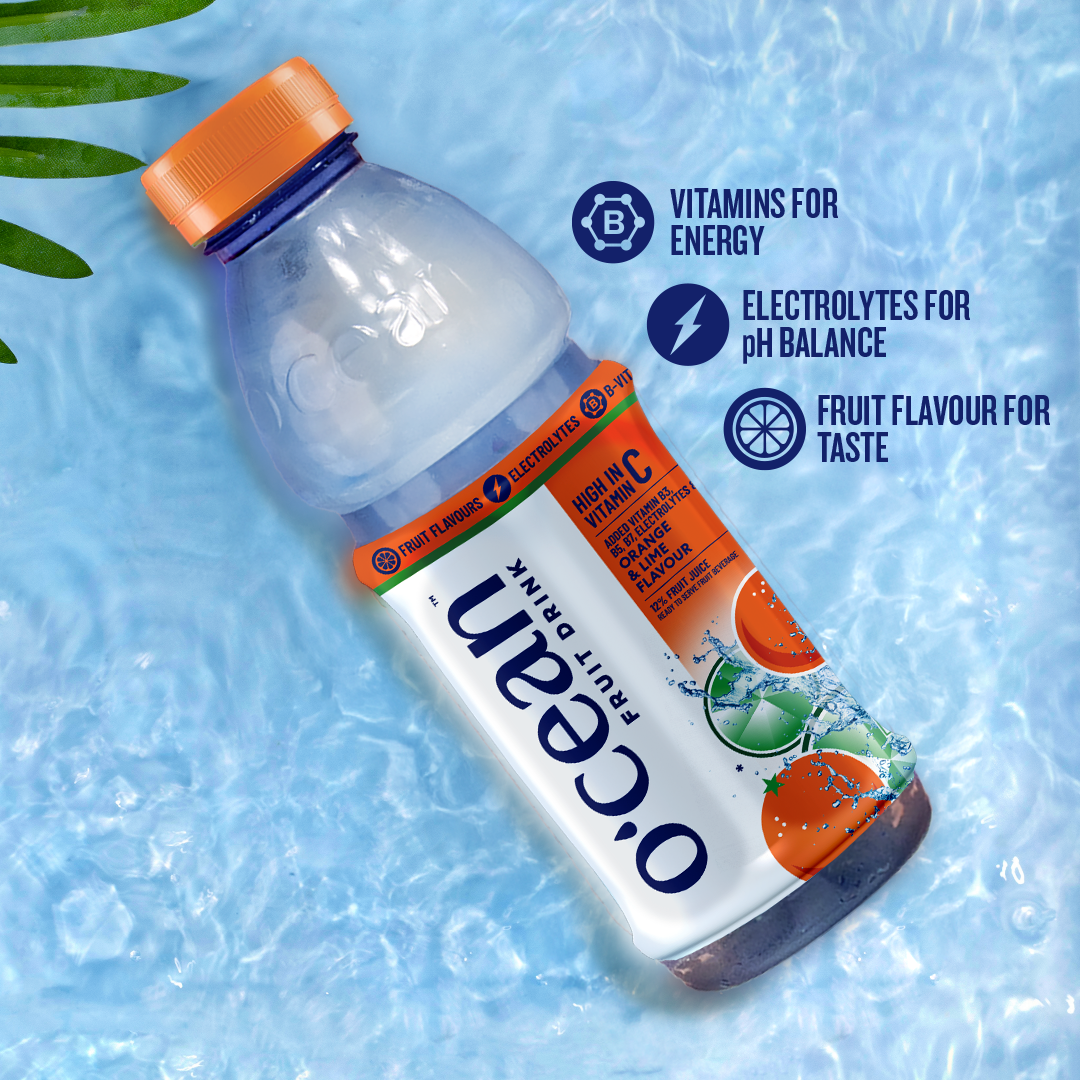 O'cean Fruit Water Orange & Lime – Ocean Beverages