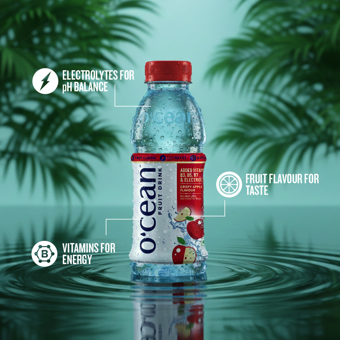 O'cean Fruit Water Crispy Apple - 250ML – Ocean Beverages
